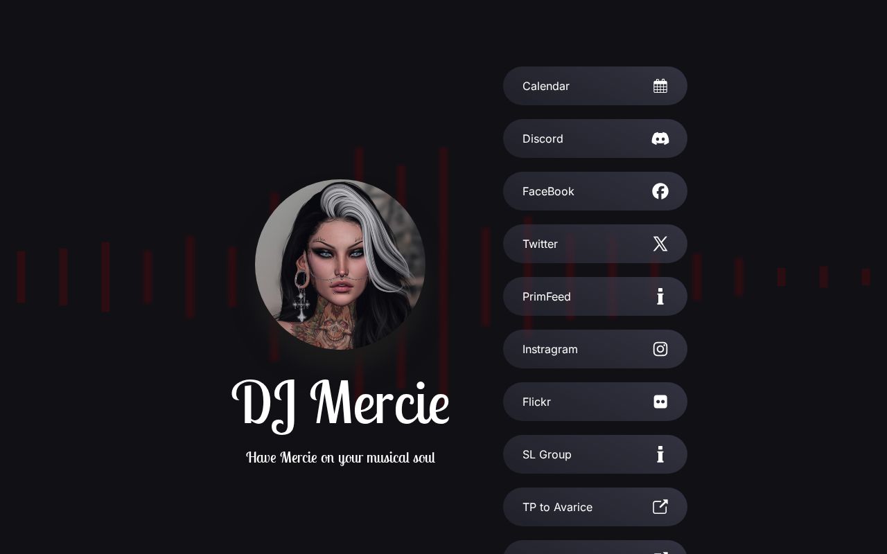 DJ Mercie Calling Card